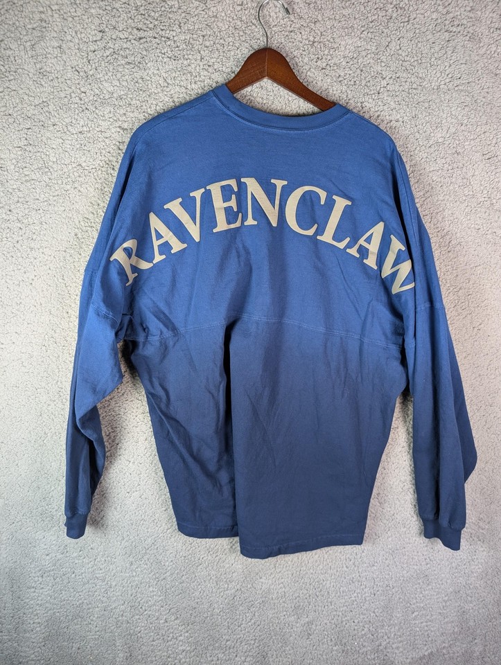 Harry Potter Ravenclaw Shirt Mens Large Blue Spirit Jersey Long Sleeve ...