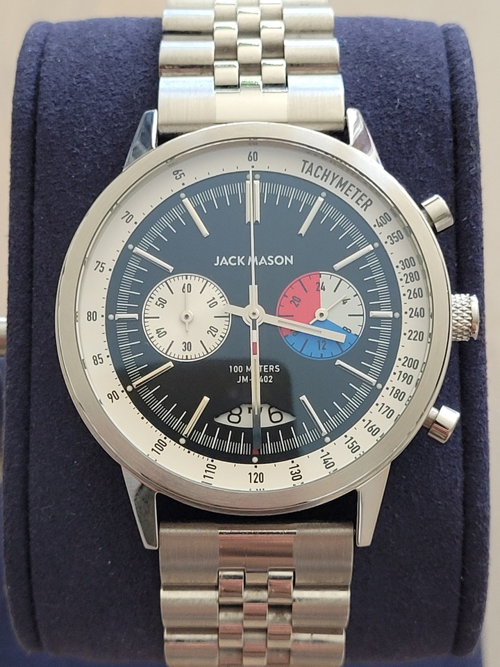 JACK MASON ‘Mirabeau’ Chronograph 40mm Racing Black Watch JM-R402-003 ...
