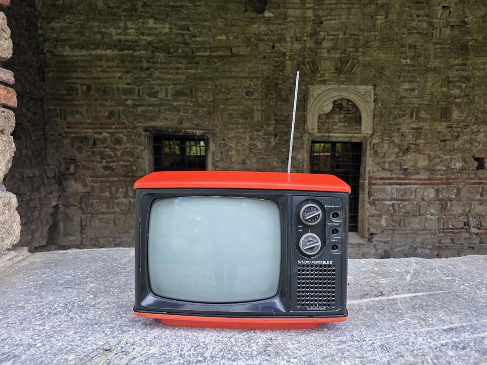 Vintage CRT television, Studio Portable II, Western Germany 1970s retro ...
