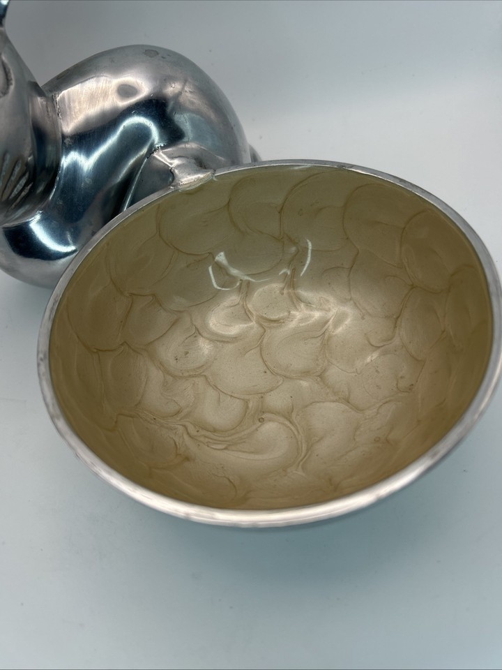 Cast Aluminum Bunny Rabbit Candy And Serving Dish. Easter Candy Serving ...