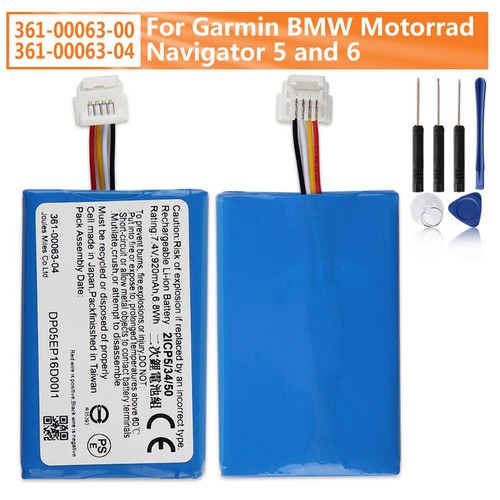 New GPS Battery 361-00063-00 361-00063-04 For Garmin BMW Motorrad ...