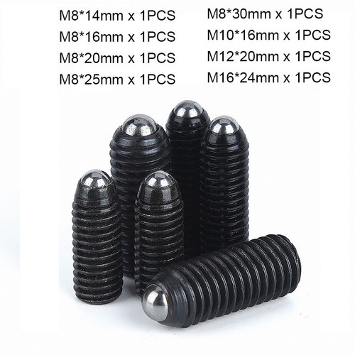 Grade 12.9 Grub Screws Spring Ball Point Socket Set Screw M3,4,5,6,8,10 ...
