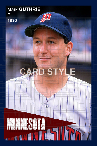 Mark Guthrie - 1990 Minnesota Twins - choose a size - color print | eBay