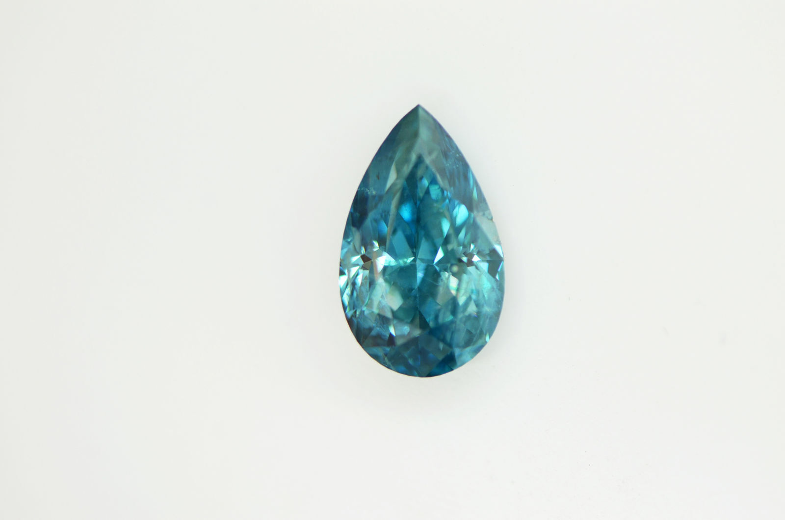 Loose Pear Shaped Diamond Fancy Blue Color 3.02 ct SI2 Natural Enhanced ...
