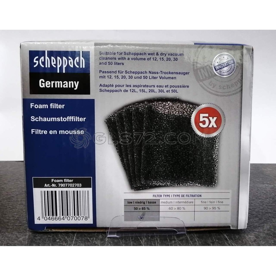 FOAM FILTER FOR VACUUM CLEANERS SCHEPPACH ASP MODEL | eBay