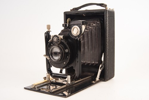 Fertsch Feca 9x12cm Folding Plate Camera w Schneider Xenar 15.5cm f/5.5 ...