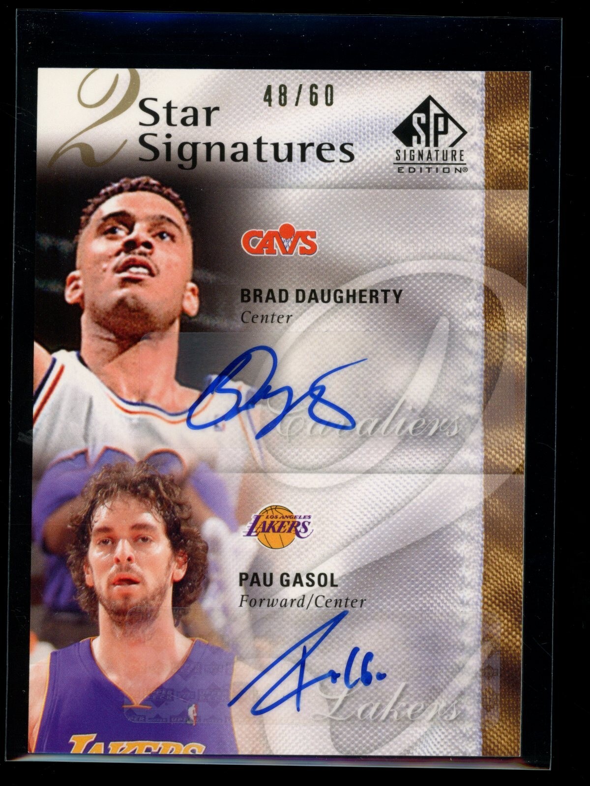 2005 SP Authentic Pau Gasol/Brad Daugherty Auto /60 #2S-GD | eBay