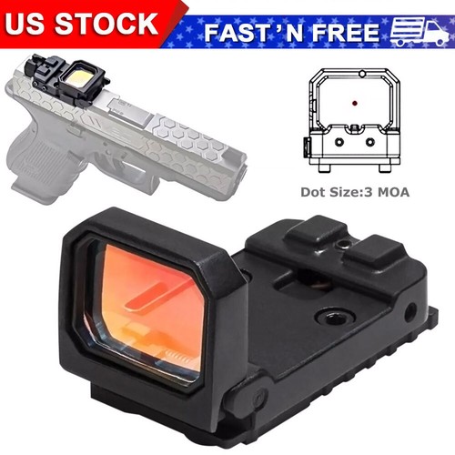 Tactical Flip Up Dot Sight Holographic Reflex Scope Foldable Red Dot ...