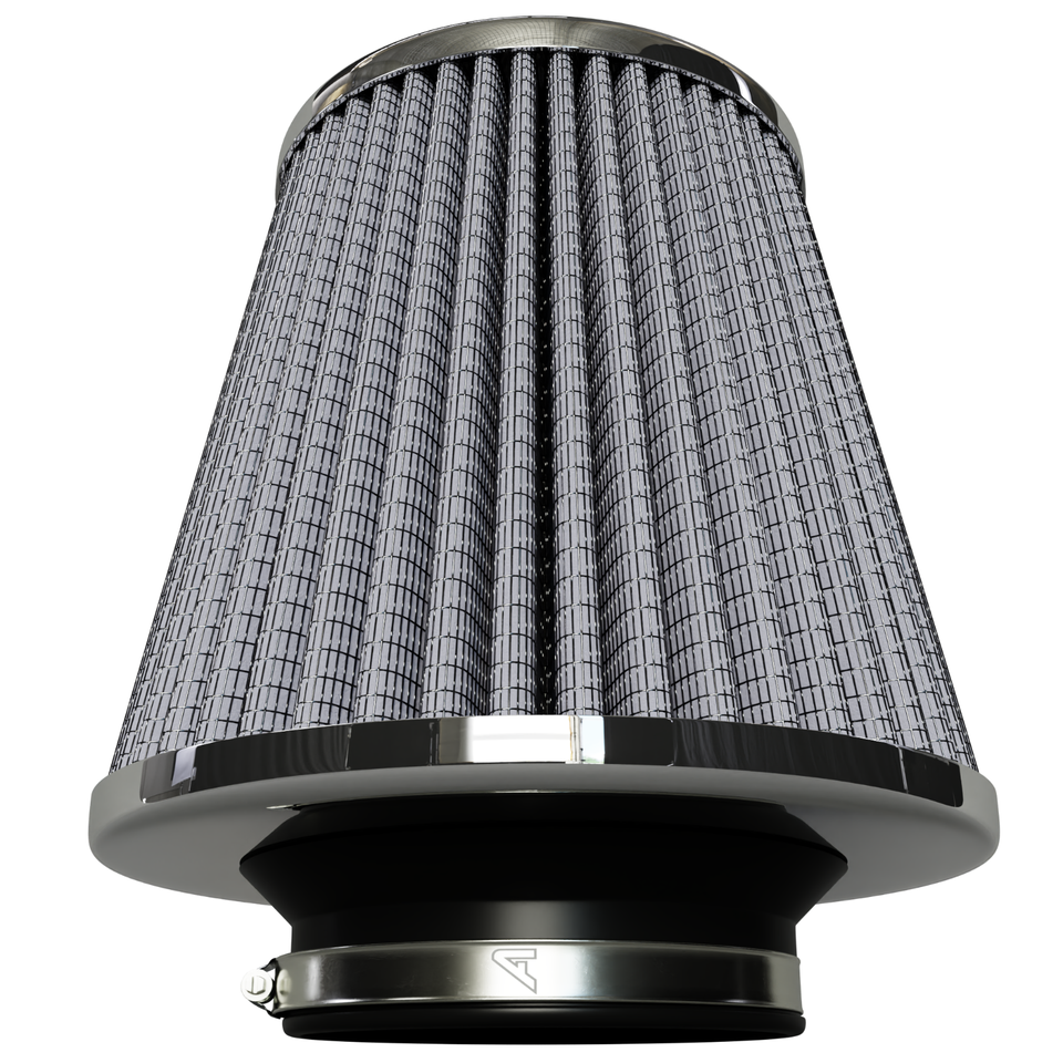 UNIVERSAL 75mm 3" AIR FILTER NECK CONE INDUCTION HIGH FLOW CAR ...