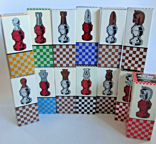 LOT of 13 Vintage NOS Avon Chess Pieces King Queen Bishop Rook Pawn ...