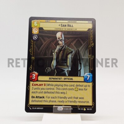 SWU STAR WARS UNLIMITED TWI 186/257 R San Hill | eBay