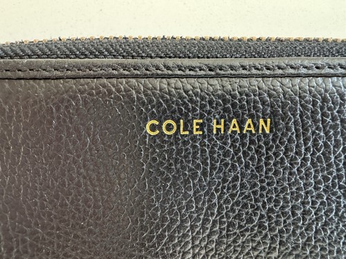 Cole Haan Pebble leather "Smart Phone" Zip Around Wristlet Wallet In ...