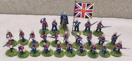 28mm Perry Miniatures Colonial Zulu War-British Army Plastic painted 26 ...
