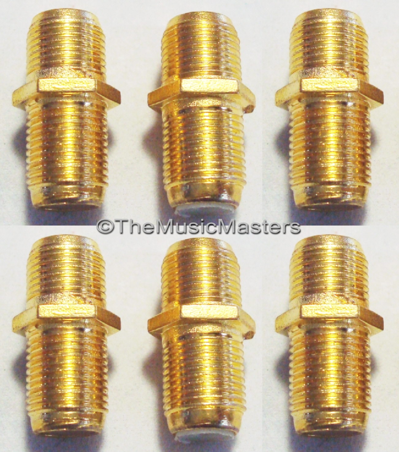 6X F Coax Coaxial Cable Coupler Splice Female Video Connector Jack ...