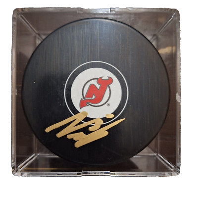 Simon Nemec New Jersey Devils Signed Puck | eBay