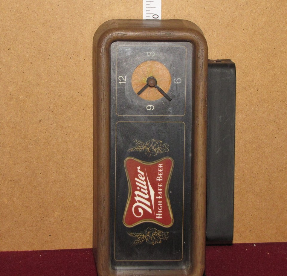 Vintage Miller High Life Beer Lighted Starburst Motion Clock Sign ...