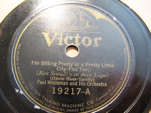 1923 Paul Whiteman Or I'm sitting Pretty Al Jolson's BOMBO Arcady ...