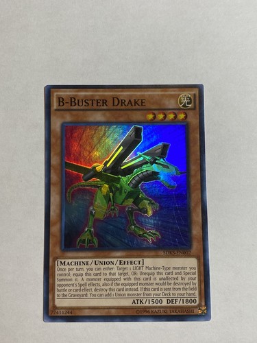 Yugioh B-Buster Drake SDKS-EN002 Super Rare Holo NM | eBay