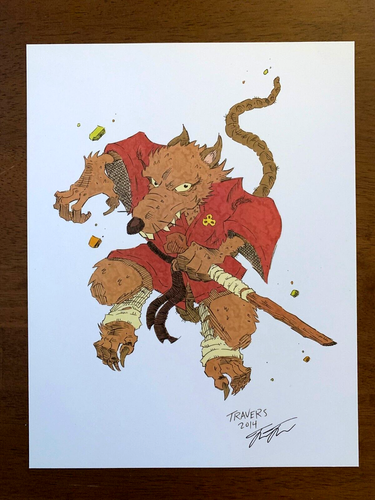 Splinter 8.5 x 11 Signed Art Print/Poster Teenage Mutant Ninja Turtles ...