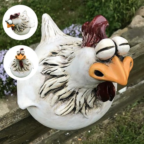 Chicken Hen Statue Ornaments Creative Funny Resin Craft Chicken ...