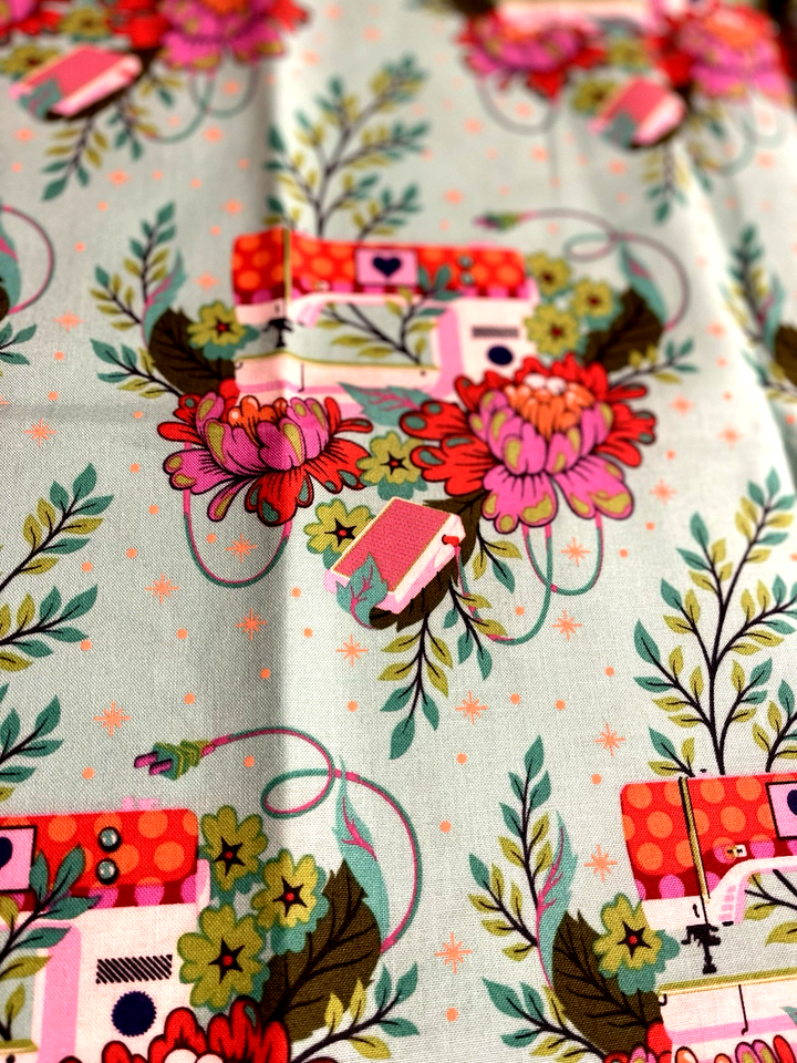 17x22 Pedal to Metal Tula Pink HOMEMADE Sewing Machine Cotton Quilt ...