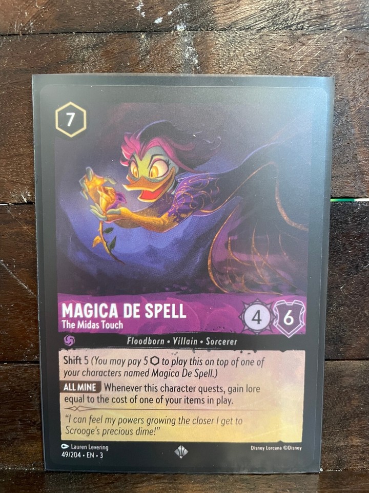 Magica De Spell - The Midas Touch - 49/204 - Super Rare Lorcana ...