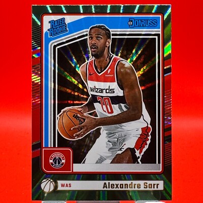 2024-25 Panini Donruss - Rated Rookie Alexandre Sarr #215 (RC) Green ...
