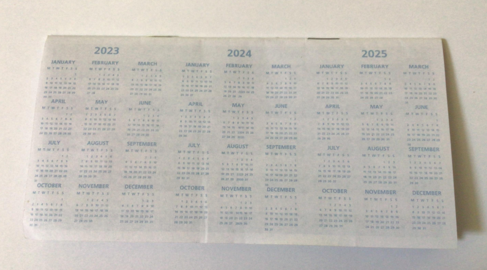 1 Checkbook Registers ; CALENDAR 2023 2024 2025 | eBay