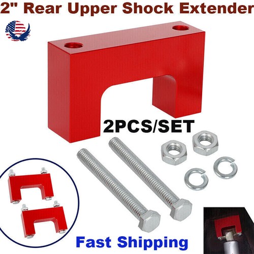 2" Rear Upper Shock Extender "T" Kit For 60's-80's RWD Chevrolet A F G ...