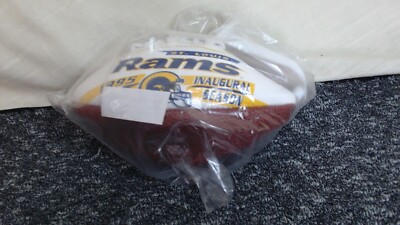 St. Louis Rams "1995 INAUGURAL SEASON" Mini NFL Football NIB With Stand ...
