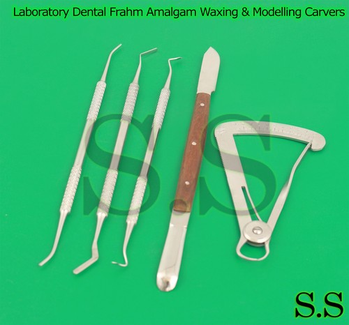 Laboratory Dental Frahm Amalgam Waxing & Modelling Carvers+Wax+Knife ...