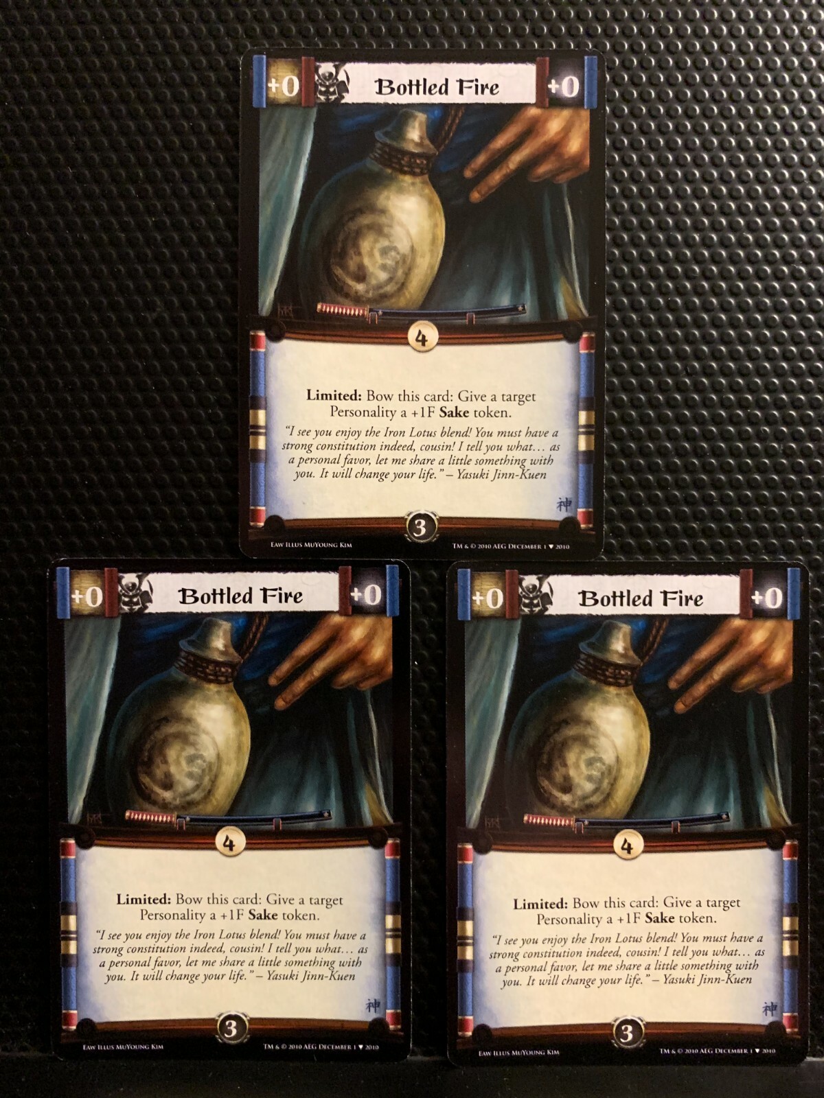 Bottled Fire x3 | Item Promo - Celestial | L5R Legend of the Five Rings ...