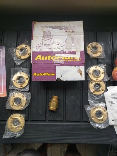 AUTOFLARE TRAC PIPE FGP-BFF-1000 1" BRASS FLANGE FITTING NATURAL GAS ...