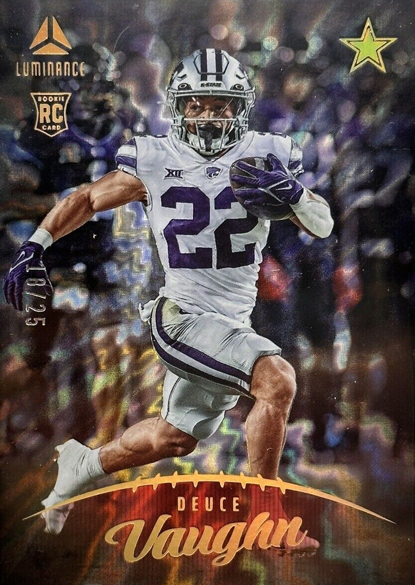 2023 Panini Luminance - Rookie Red #142 Deuce Vaughn /25 (RC) for sale ...