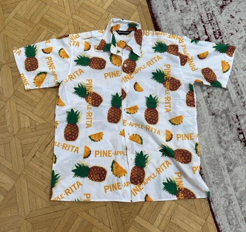 Pineapple-Rita Men’s Large Short Sleeve Button down Shirt NWT | eBay