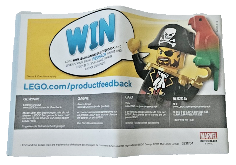 76101 INSTRUCTION BOOKLET ONLY For Set # 76101 ~ Lego Marvel | eBay