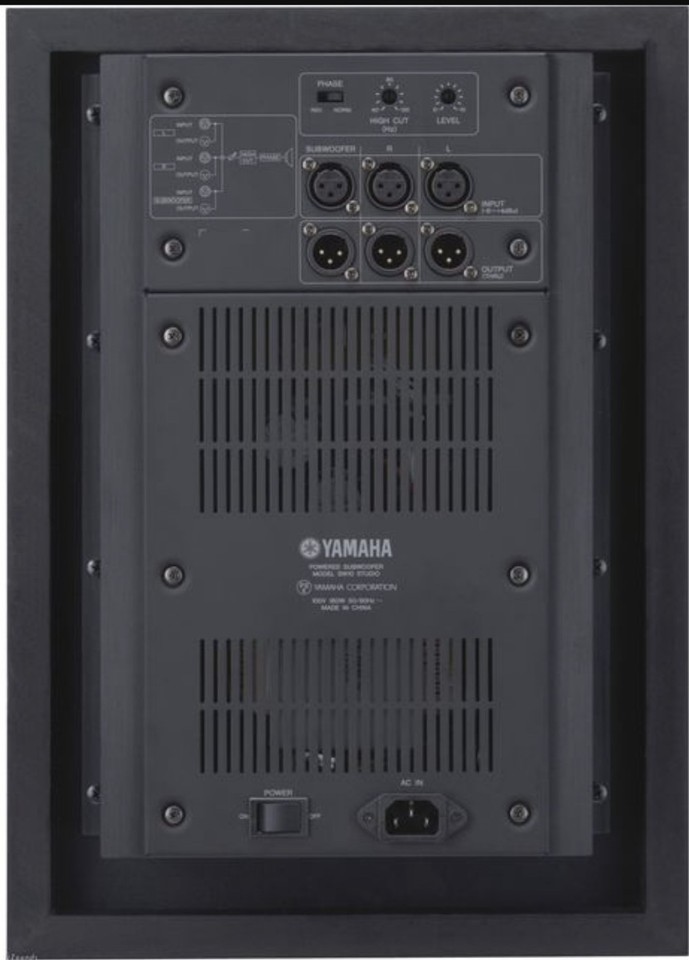 YAMAHA STUDIO SUBWOOFER SW10, aktiv 230VAC, 50Hz, 160W, XLR, gebraucht ...