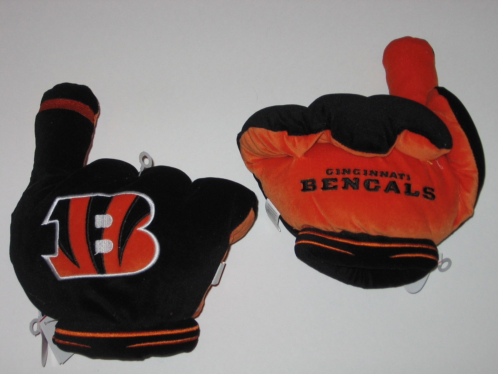 Cincinnati Bengals 10" Plush #1 Hand with Team Logo & Colors FREE ...