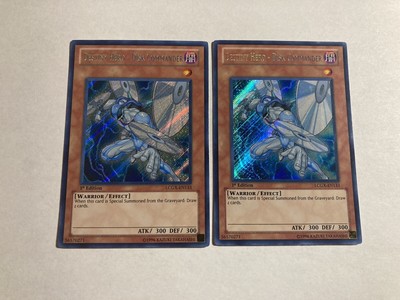 Yugioh Destiny Hero - Disk Commander x2 LCGX-EN133 1st Edition ...