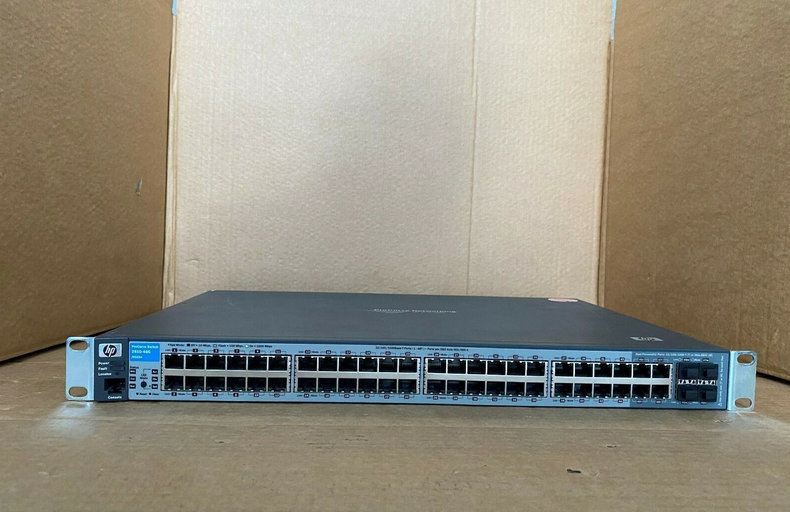 HP ProCurve 2810-48G with Brackets HP J9022A Gigabi Switch HP 2810-48G ...