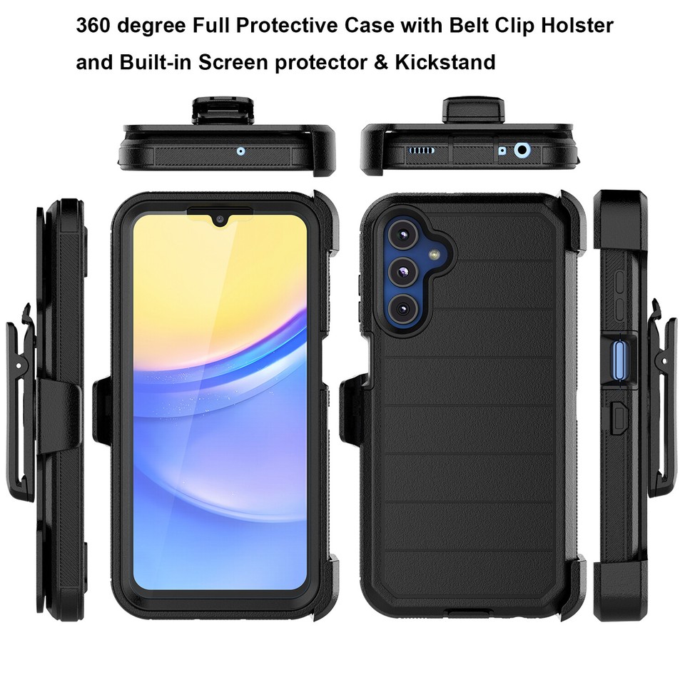 For Samsung Galaxy A15 A14 A35 A55 5G Case Screen Protector Clip ...