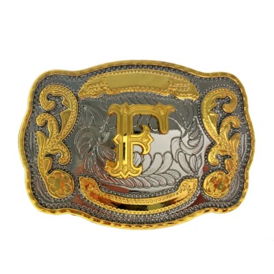 INITIAL (F) BELT BUCKLE LETTER COWBOY WESTERN RODEO TEXAS STAR Hebillas ...