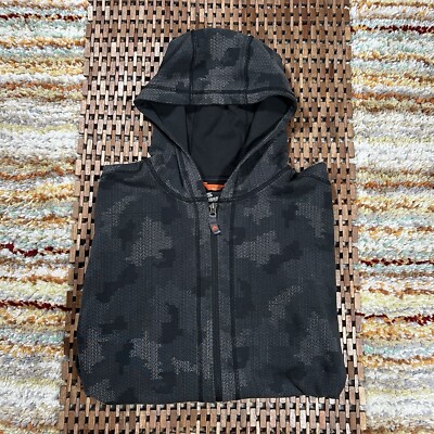 VTG Nike ACG Military Camo Soft Shell Tech Fleece Hoodie Hoody Grey Men ...
