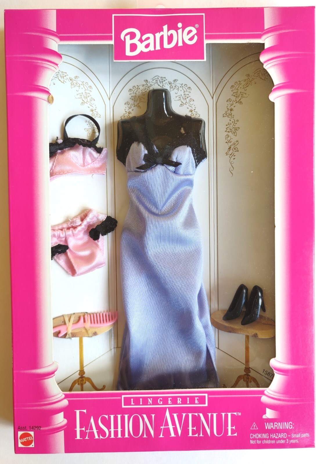 1996 Barbie Fashion Avenue Lingerie MIB Flower Pajama Doll Clothes ...