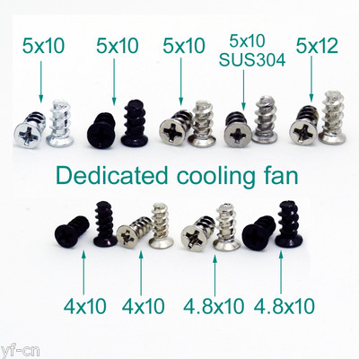 100pcs Durable Screws Computer PC Case Cooling Fan Mount Screws For ...