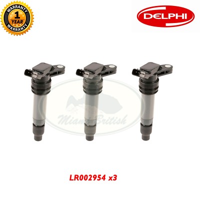 LAND ROVER IGNITION COIL SET x3 FREELANDER 2 LR2 LR002954 DELPHI | eBay