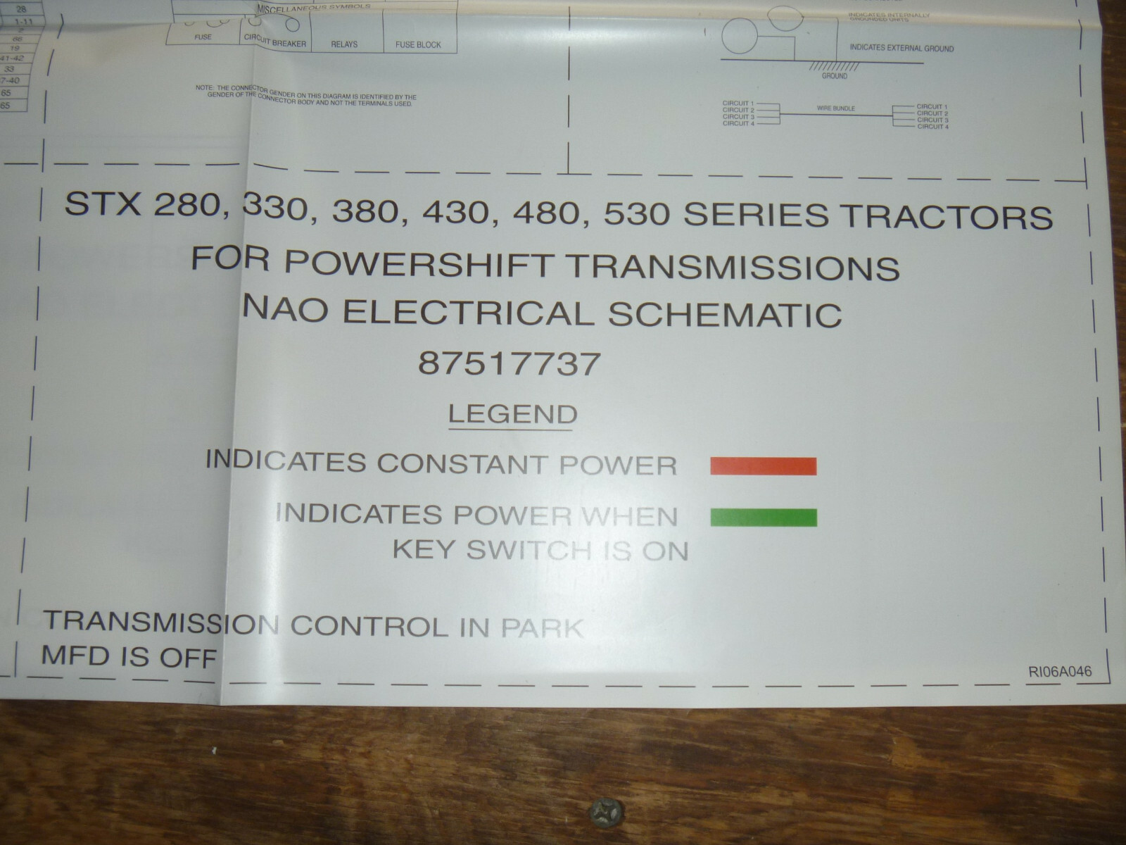 Case STX 480 Tractor Powershift Electrical Wiring Diagram Schematic ...