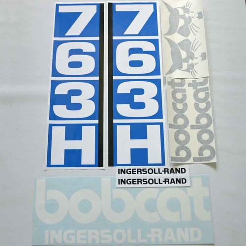Bobcat 763H 763 H DECALS Stickers Skid Steer loader New Repro decal Kit ...