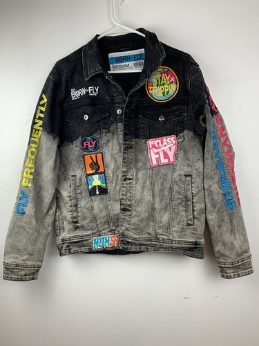 Born & Fly Men Jacket Size Medium Gray | eBay