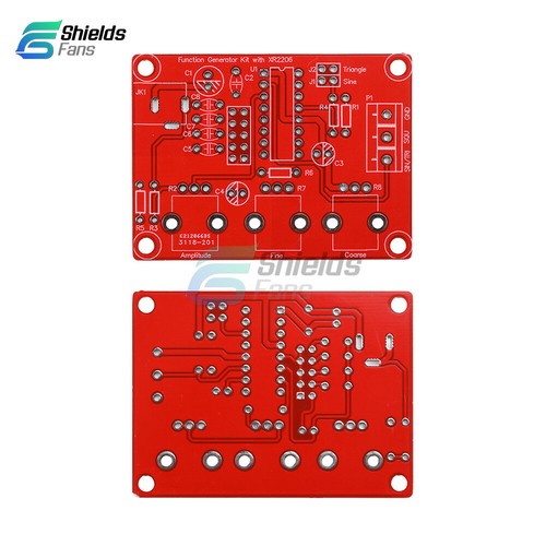 XR2206 Function Signal Generator DIY Kits Sine Triangle Square Output ...